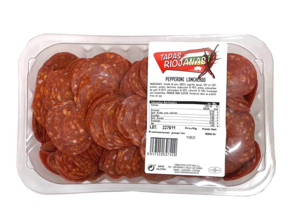 Chorizo pepperoni tranches | rungismarket.com